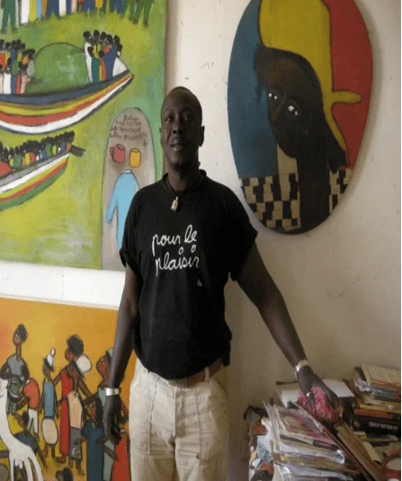 L’artiste IBRAHIMA KEBE à l’expo OFF de ARuBA Sup (Biennale 2024 ...